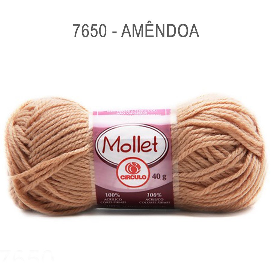 Lã Mollet 40g Cores Lisas - Circulo - André Armarinhos