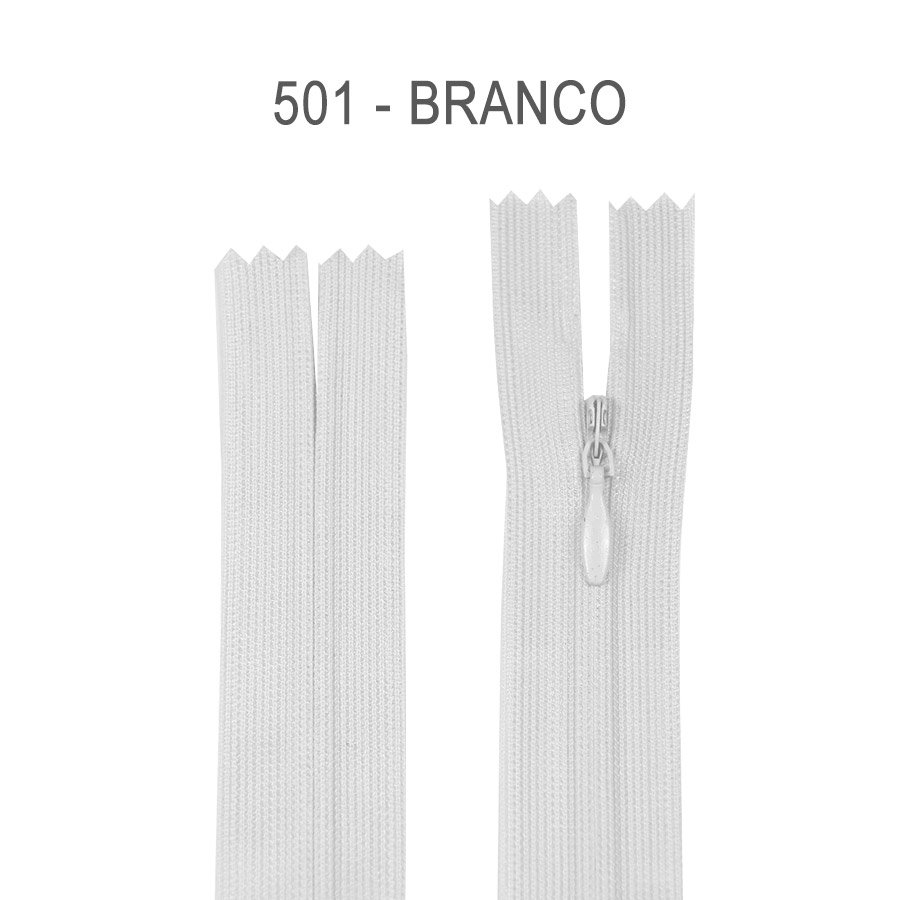 Ziper Invisível 40cm c/ 1un - Luli - André Armarinhos