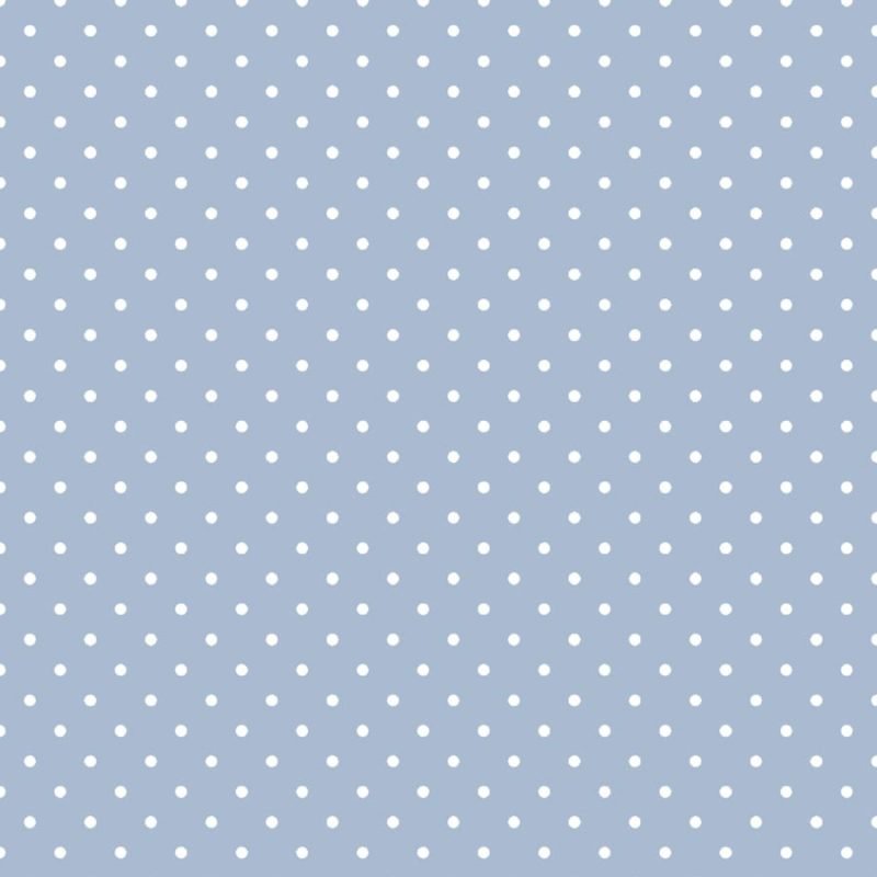 Tecido Tricoline Estampado 100% Algodão Poá Azul e Branco - André ...